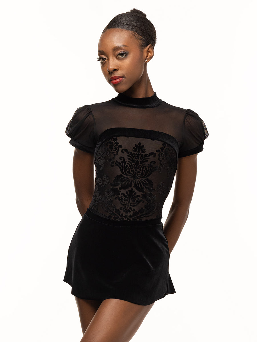 Grace Leotard Baroque Black Kids RTW | Élève Dancewear – Elevé Dancewear