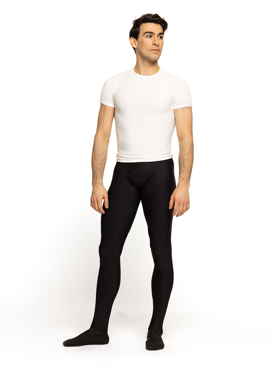 Elevé Dancewear Boy's Soft Black Tights with Seamless Front