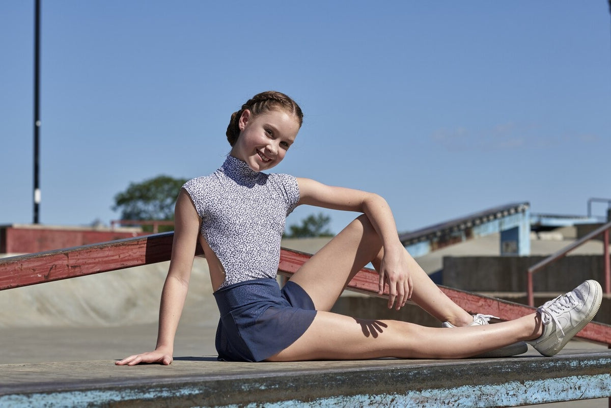 Drop Waist Skirt Kids Storm Mesh RTW – Elevé Dancewear